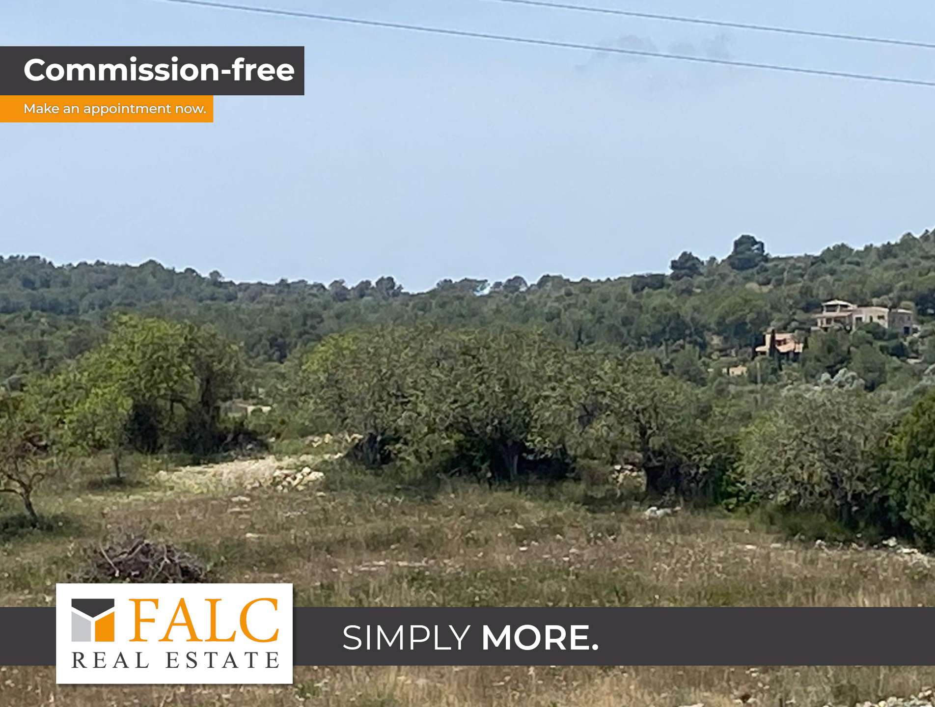 Rural building plot with far-reaching views